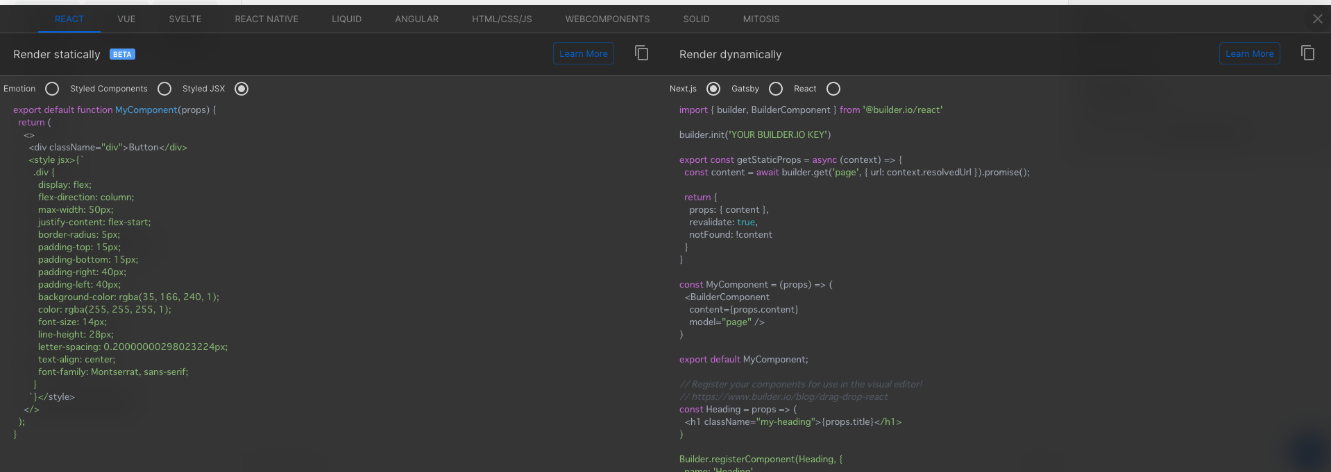 Figma から React のコードを生成する！「Figma to HTML, CSS, React & more!」 ++ Gaji-Laboブログ